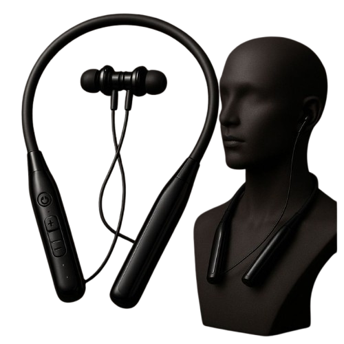 Bluetooth Wireless Neckband Earphones with Long Battery Life | 4-6 Days ...