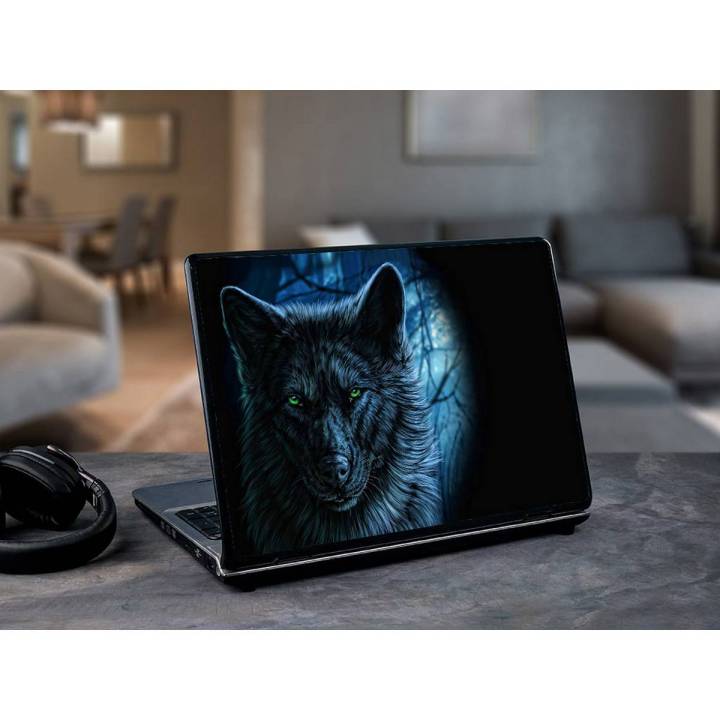 Wolf / Horror wolf Laptop Skin Vinyl Sticker Decal, 13 13.3 14 15 15.4 ...