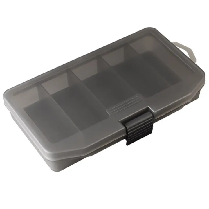 Durable 5 Grids Fish Bait Box Large Capacity Storage Fishing Tool Box ...