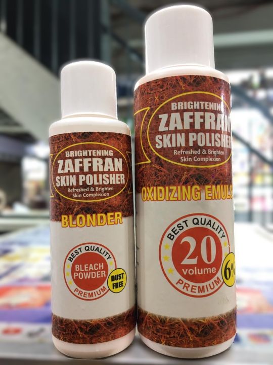 Skin Polisher Zafran Skin Polish Brightening Formula 200ml with Bleach ...
