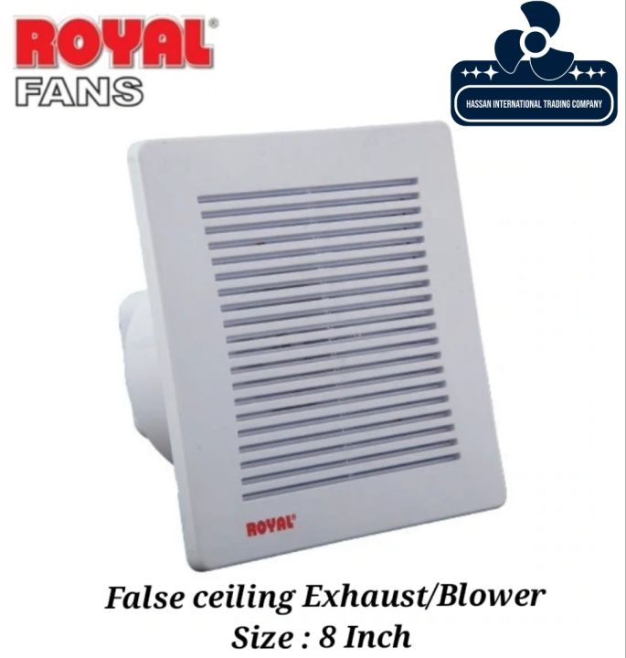 Royal Fan False Ceiling Exhaust Grid Model 8 Inch Pure Copper Wire ...