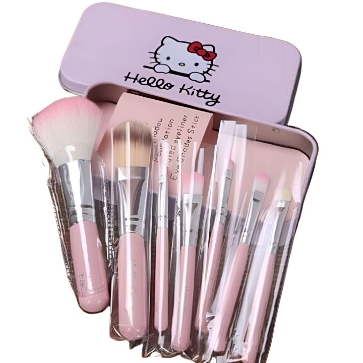 Hello Kitty Brushes Professional Makeup Set 07 Pcs | Daraz.pk