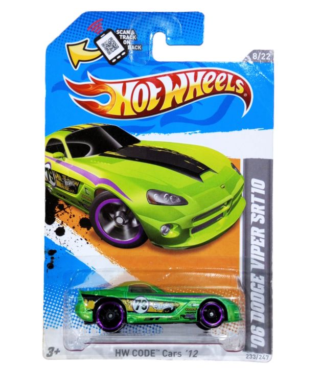 Hot Wheels 2006 Dodge Viper SRT 10 HW Code Cars 1:64 Scale Diecast ...