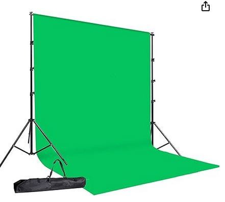 Professional Chroma Key Green Screen: 10x5 ft Studio Backdrop for Video ...