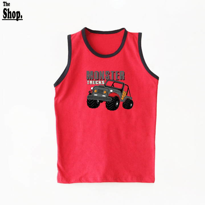 Monster Trucks Red Sando For Boys & Girls Kids | Daraz.pk