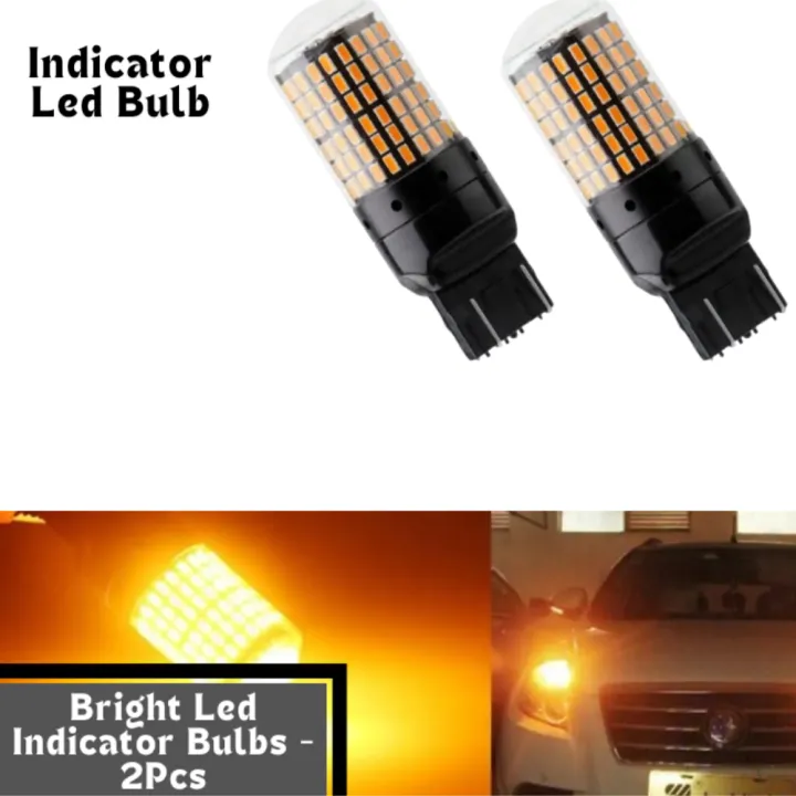 2Pcs Ultra Bright Car Turn Signal Light | Yellow Indicator High Quality ...