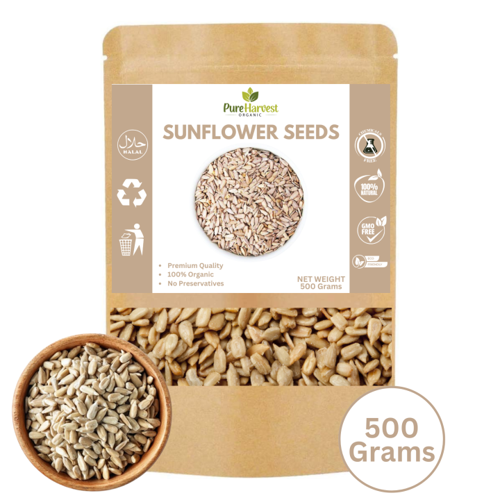 500 Grams Sunflower Seeds Without Shells | Premium Quality | Fresh ...