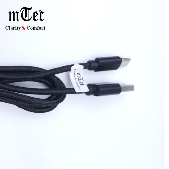mTec C Type USB Data Cable for Normal and Safer Charge (Cotton Cable ...