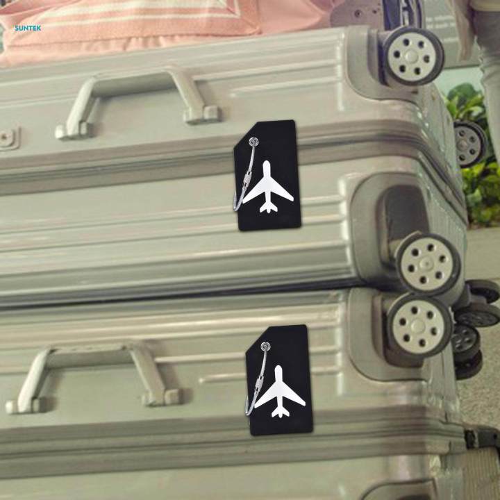 2Pcs Luggage Tags for Suitcases with Name ID Card Portable Suitcase Tag ...