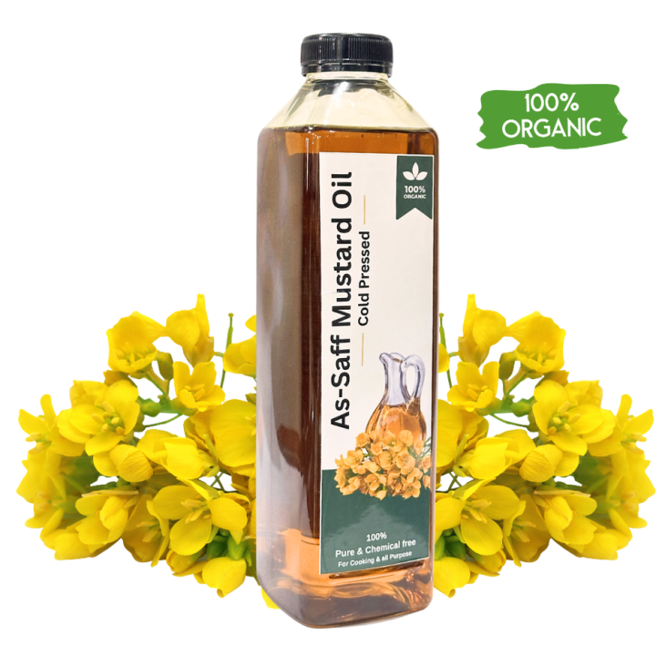 Mustard Oil 1L 100% Organic & Pure | As saff Organic Cold pressed ...