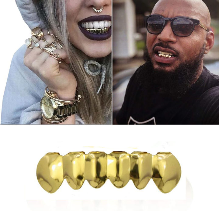 Hip Hop GRILLZ Grills for Your Teeth Gold Grillz Gold Plated Rapper ...