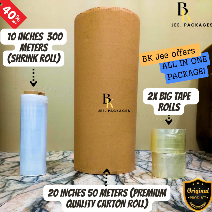 BK Jee Premium Quality Thick Dark Brown Carton Roll , Shrink Roll ...
