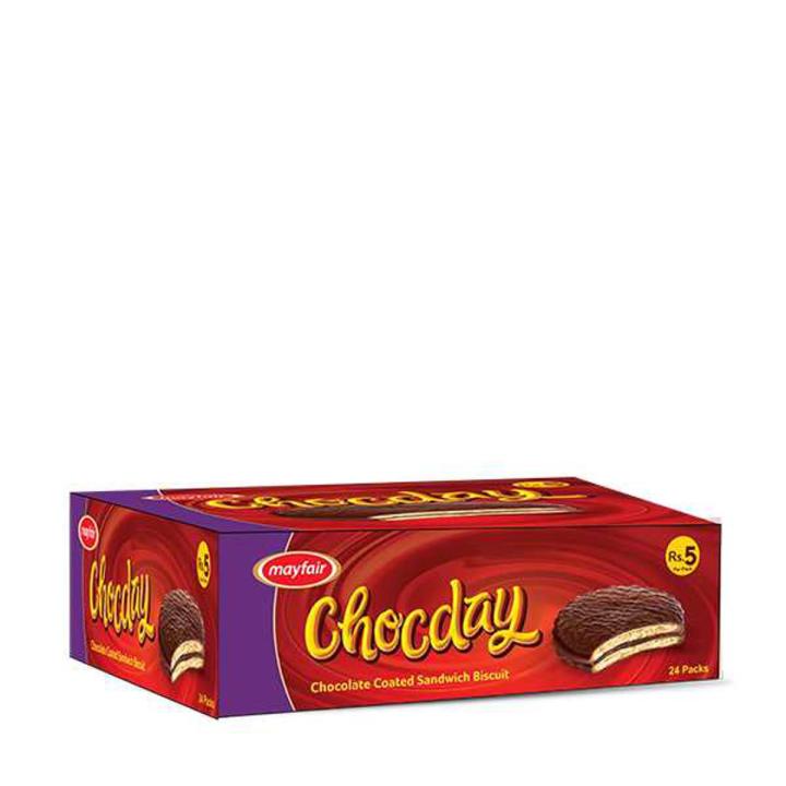 Mayfair Chocday. Chocolate Coated Sandwich Biscuit 1 Box. | Daraz.pk