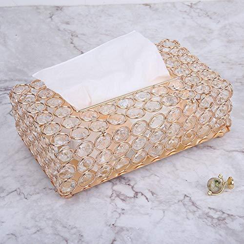 Crystal Tissue Box Rectangular Decorative Napkins Holder Crystal Paper ...