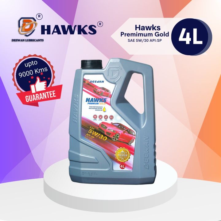 Deewan Hawks Premium Gold SAE 5W30 API SP - 4L | Daraz.pk