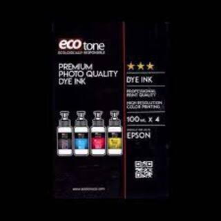 Ecotone Premium Photo Quality Dye Ink for Inkjet Printers, 4 colors ...