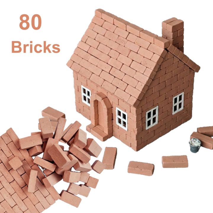80 Mini Bricks for Kids to Build Dollhouses - Small Size Mini Bricks ...