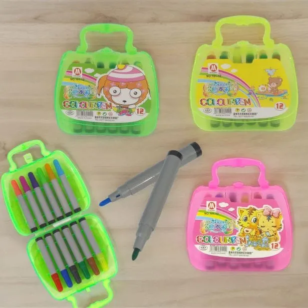 Mini multi color Marker set 12pcs | Daraz.pk