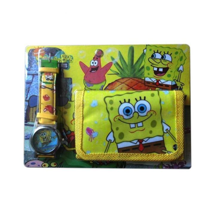 Spongebob Watch With Wallet Yellow Daraz Pk
