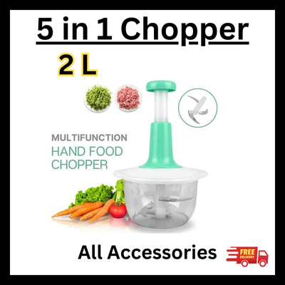 Chopper Hand Choppe Push Processor Hand Push Chopper Machine Food ...