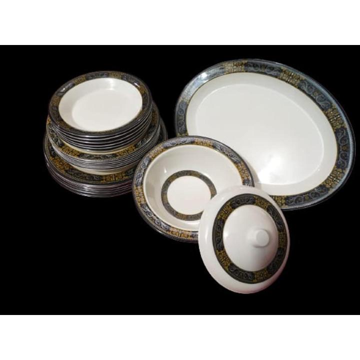 dinner set melamine double glaze dinnerware set 6 person dinner set ...