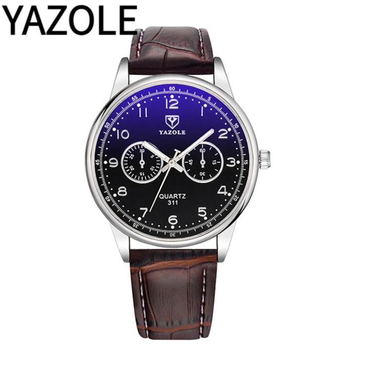 YAZOLE 315 Men's luxury Business watch Fashion Belt Watch Men's ...