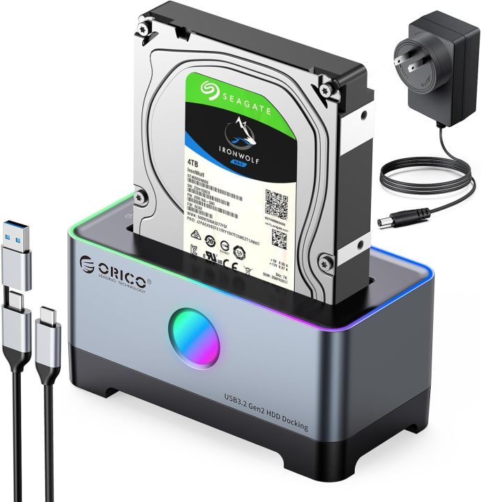 ORICO Aluminum Hard Drive Docking Station for 2.5''/3.5'' HDD SSD ...