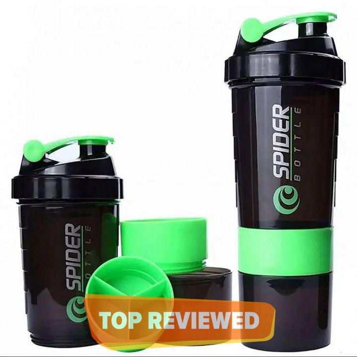 SPIDER BOTTLE PROTEIN & MULTI PURPOSE SHAKER WITH 2GO SOLUTION Strauss ...