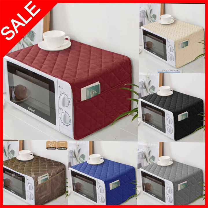 DAZZLING POINT Oven Cover Microwave Dust Cover Double Pocket Storage ...