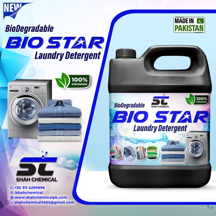 Bio Star Laundry Detergent ( BioDegradable ) - 4 litre | Daraz.pk
