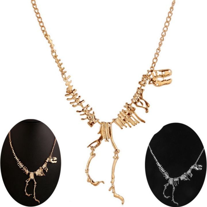 New Steampunk Jewelry Dead Tyrannosaurus T-Rex Pendant Chain Necklace ...
