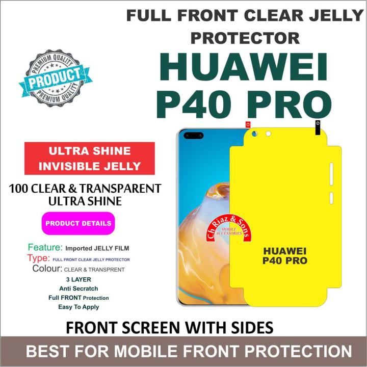 HUAWEI P40 PRO CLEAR FRONT 360 JELLY PROTECTOR WITH SIDES | Daraz.pk