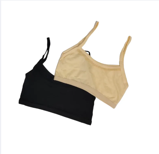 Pack of 2 Cotton Bra Vest for Women Girls| Black Skin Color | Daraz.pk
