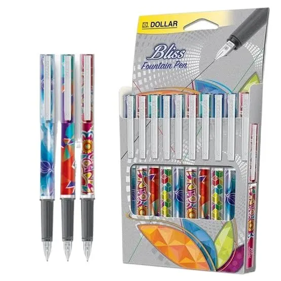Dollar Bliss FP-1 Fountain Ink Pen Ergonomic and Comfortable grip ...