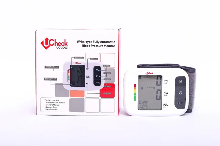 Ucheck Blood Pressure Monitor | Accurate Digital Wrist BP Operator ...