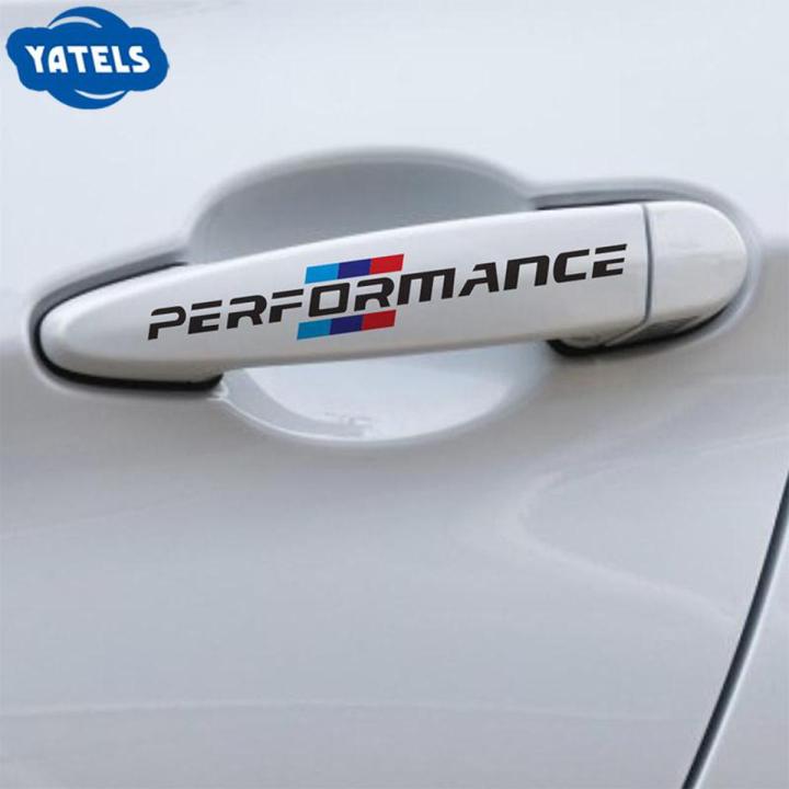 4Pcs (Black) Performance Car Door Handles BMW Stickers, Auto Styling ...