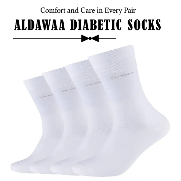 Premium Unisex Diabetic Socks – Soft Non-Binding Top, Anti-Marks ...