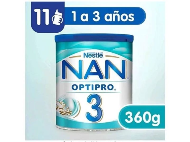 Leche Nan 3 Lata 360gr Formula Lactea Para Bebe (1pz) | Daraz.pk