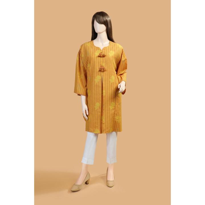 Saya Unstitched jacquard cotton shirt For Woman and Girls Design code ...