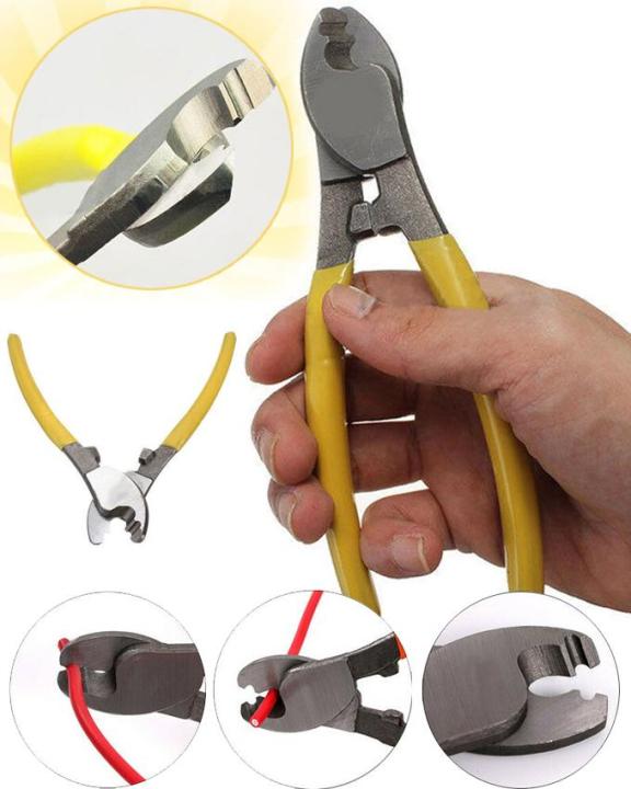 High Leverage Cable Wire Cutter Curved Jaw Electrical Cutting Tool ...
