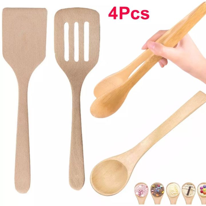 4pcs wooden bamboo set | Daraz.pk