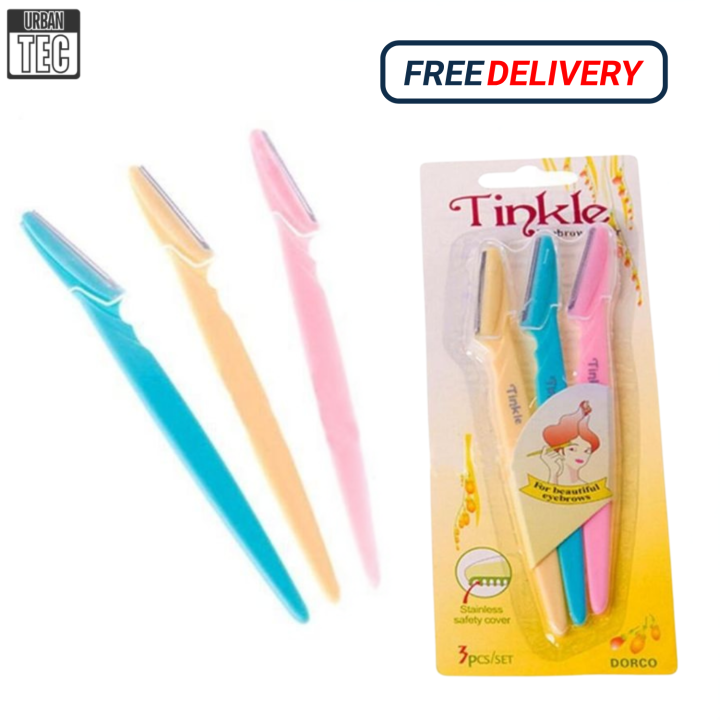 Urbantec Pack Of 3 - Tinkle Eyebrow Razor Easily Remove Hair For Women ...