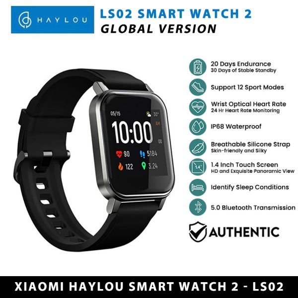 Haylou LS02 / Haylou Smart Watch 2 Black | Daraz.pk