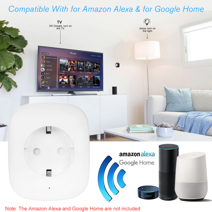 Smart WiFi Socket SA-P202A Home Automation System Support WiFi Network ...