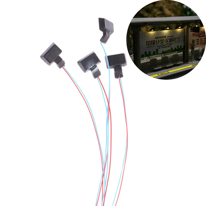 1pc 3V Led Spotlight Model 1:87 Ho Scale Diorama Outdoor Billboard Lamp ...