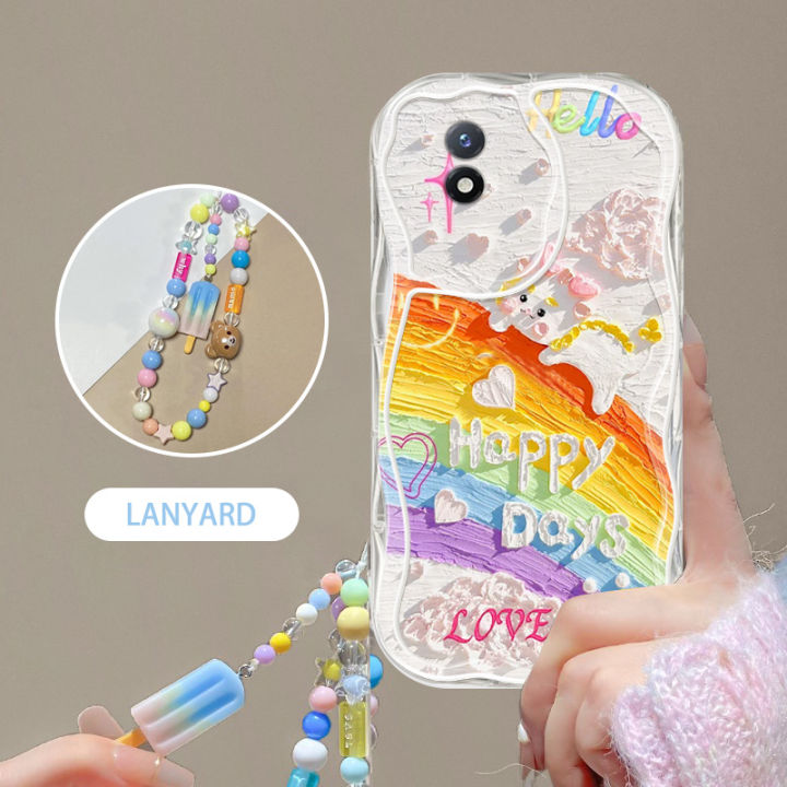 VRQR Candy Bracelet Phone Case for Vivo Y02 Y02A Y02T Phone Case ...