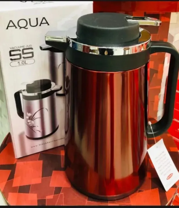 AUQA Glass Thermos Stainless Steel Vacuum Thermos 2 Liter Flask Thermos ...