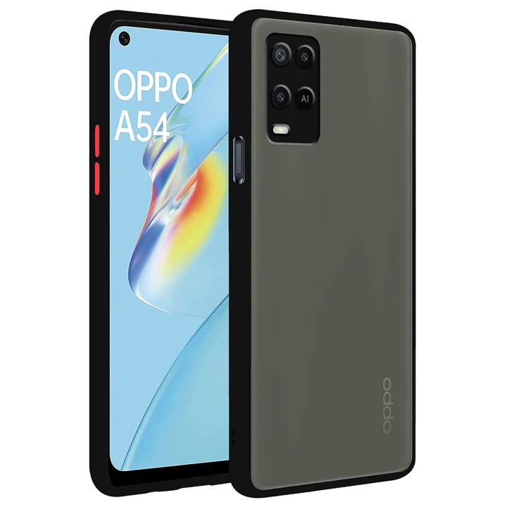 Smoke Silicone Oppo A54 Back Cover | Daraz.pk