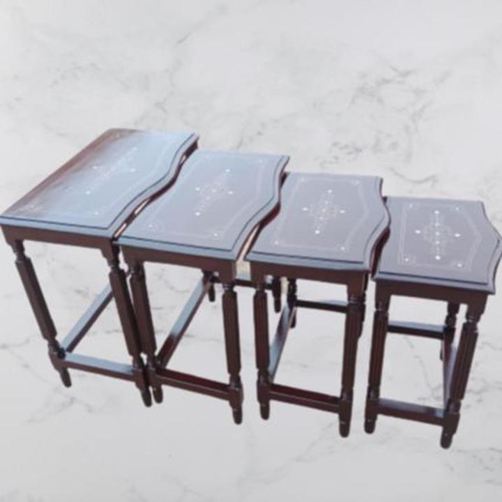 Antique Nesting Tables, Wooden Nested Tables Pakistan handicraft ...