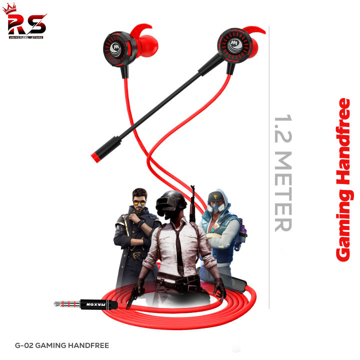 Maxon G-02 Gaming Handsfree- Super Bass In-Ear Gaming Earphones for ...